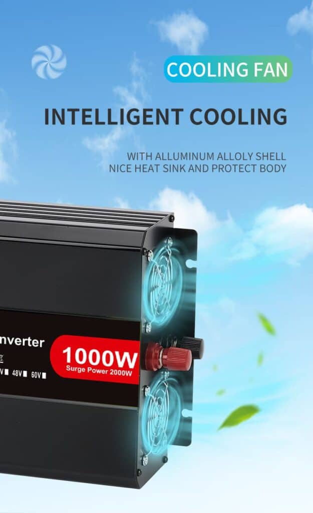 1000 watt inverter Pure Sine Wave with LCD Display Factory