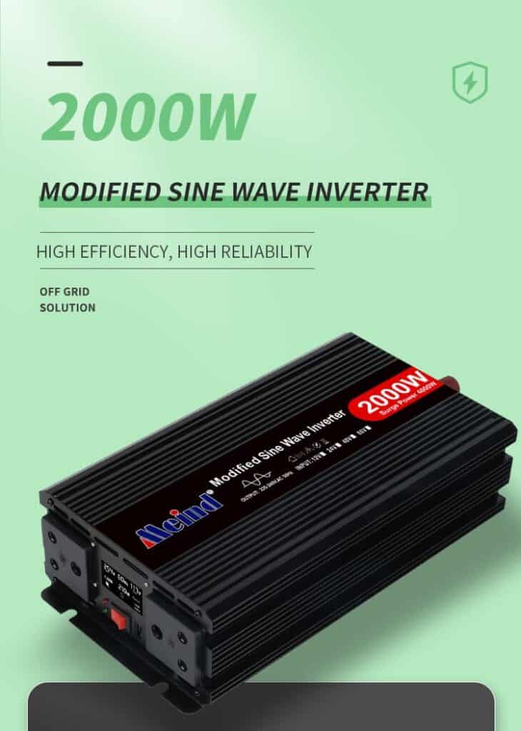 2000 watt inverter Modified Sine Wave with LCD Manufacturer