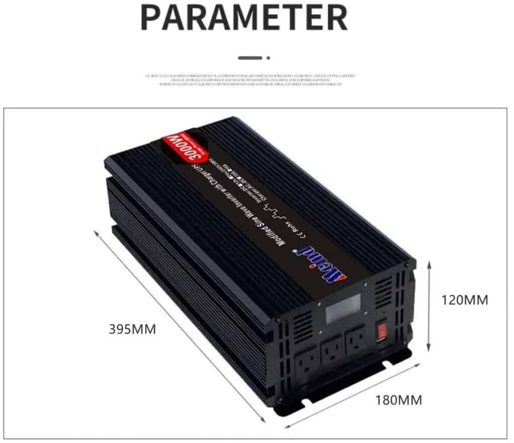 3000W Modified Sine Wave Power Inverter with Charger UPS Factory