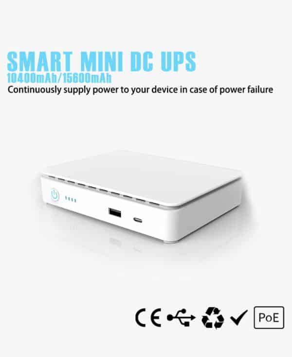 Mini DC UPS Power Bank with Lithium Battery POE for WiFi Routers