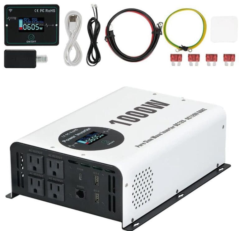 1000W Pure Sine Wave Power Inverter with LCD Wireless Remote Control ...