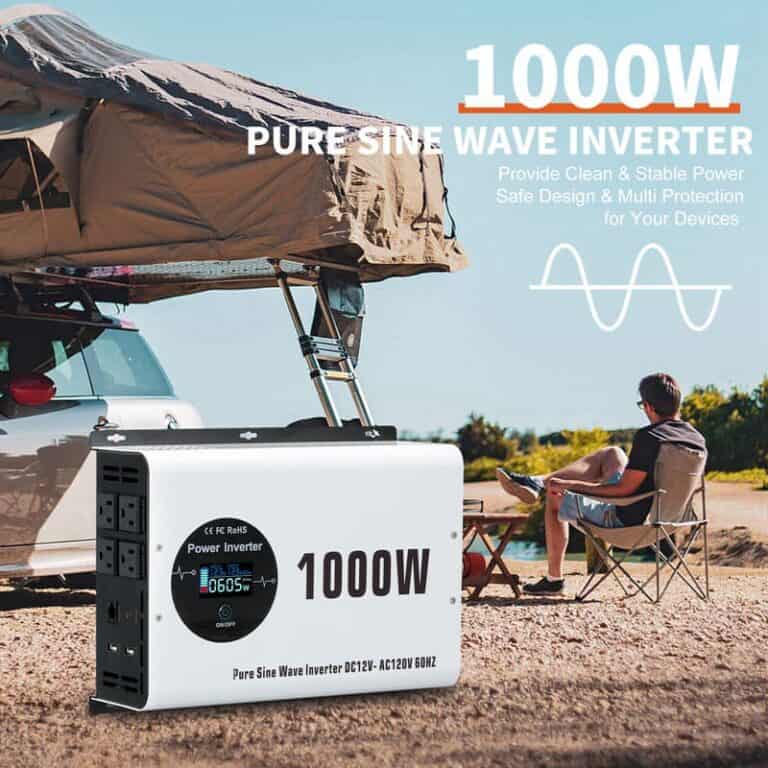 1000W Pure Sine Wave Power Inverter with LCD Wireless Remote Control ...