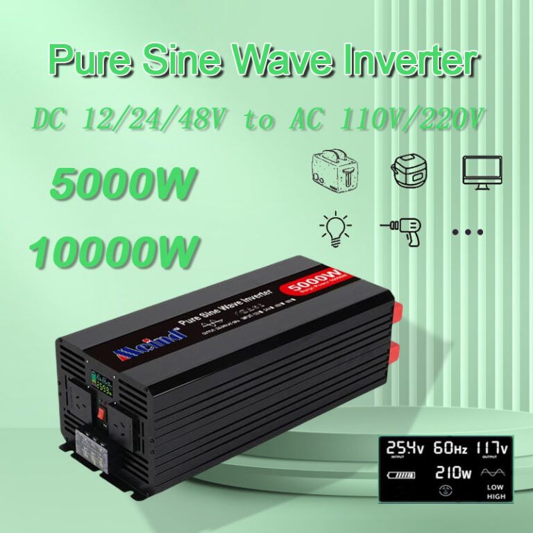 5000 Watt Converter nverter Pure Sine Wave with LCD Display