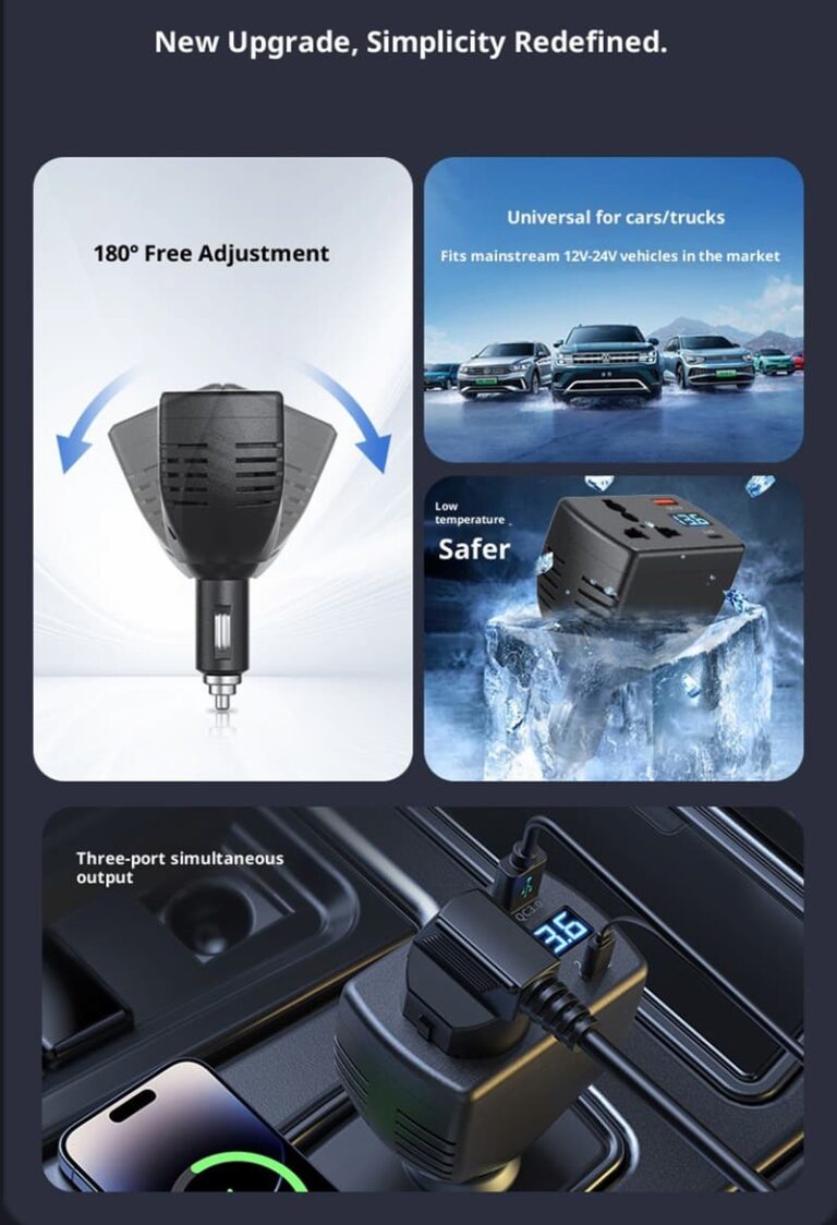 DC to AC modified sine wave 150W Car Inverter Manufacturer of China